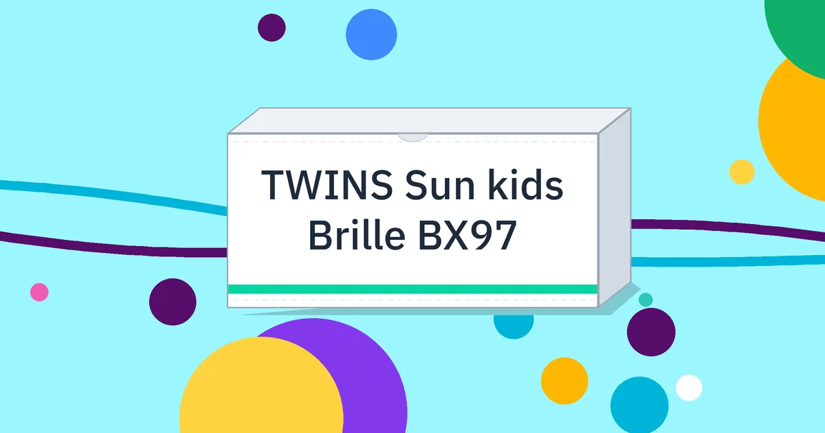 Symbolbild: Packung mit der Aufschrift TWINS Sun kids Brille BX97 (PZN 13344592) – Verfügbarkeit und Bezug in Apotheken in Frankfurt am Main