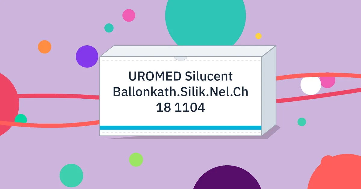 Symbolbild: Packung mit der Aufschrift UROMED Silucent Ballonkath.Silik.Nel.Ch 18 1104 (PZN 01411432) – Verfügbarkeit und Bezug in Apotheken in Frankfurt am Main