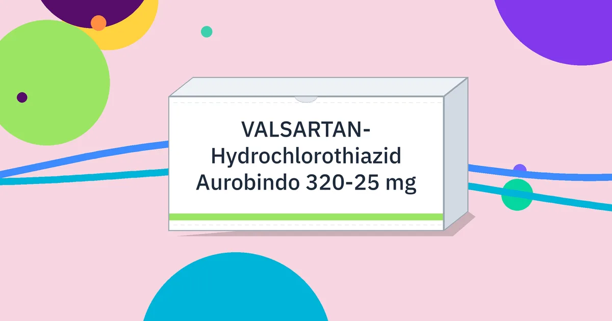 Symbolbild: Packung mit der Aufschrift VALSARTAN-Hydrochlorothiazid Aurobindo 320-25 mg (PZN 18074074) – Verfügbarkeit und Bezug in Apotheken in Frankfurt am Main