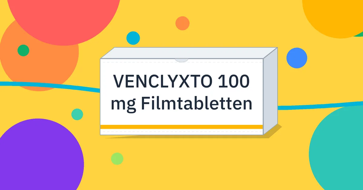 Symbolbild: Packung mit der Aufschrift VENCLYXTO 100 mg Filmtabletten (PZN 18320202) – Verfügbarkeit und Bezug in Apotheken in Frankfurt am Main