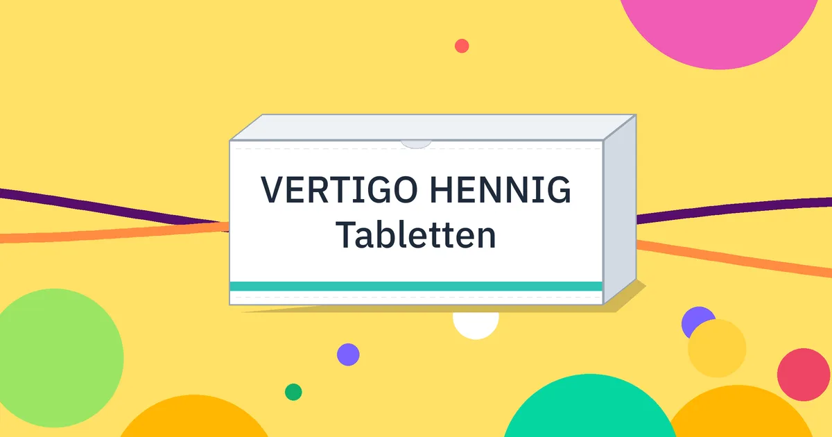 Symbolbild: Packung mit der Aufschrift VERTIGO HENNIG Tabletten (PZN 19225411) – Verfügbarkeit und Bezug in Apotheken in Frankfurt am Main