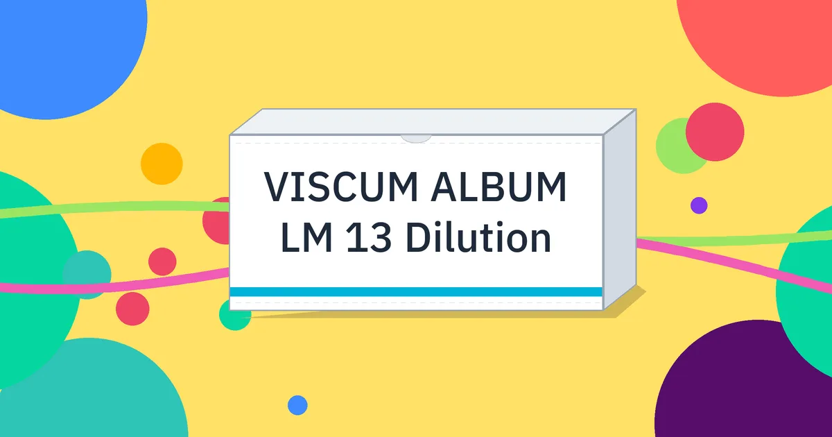 Symbolbild: Packung mit der Aufschrift VISCUM ALBUM LM 13 Dilution (PZN 13277884) – Verfügbarkeit und Bezug in Apotheken in Frankfurt am Main