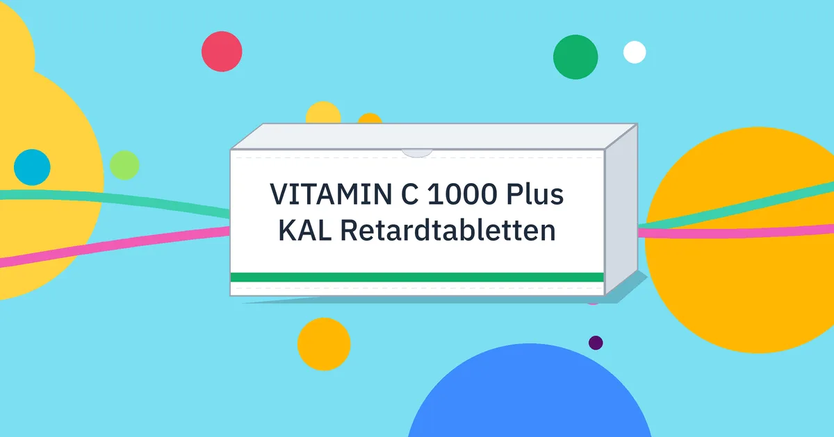 Symbolbild: Packung mit der Aufschrift VITAMIN C 1000 Plus KAL Retardtabletten (PZN 15880337) – Verfügbarkeit und Bezug in Apotheken in Frankfurt am Main