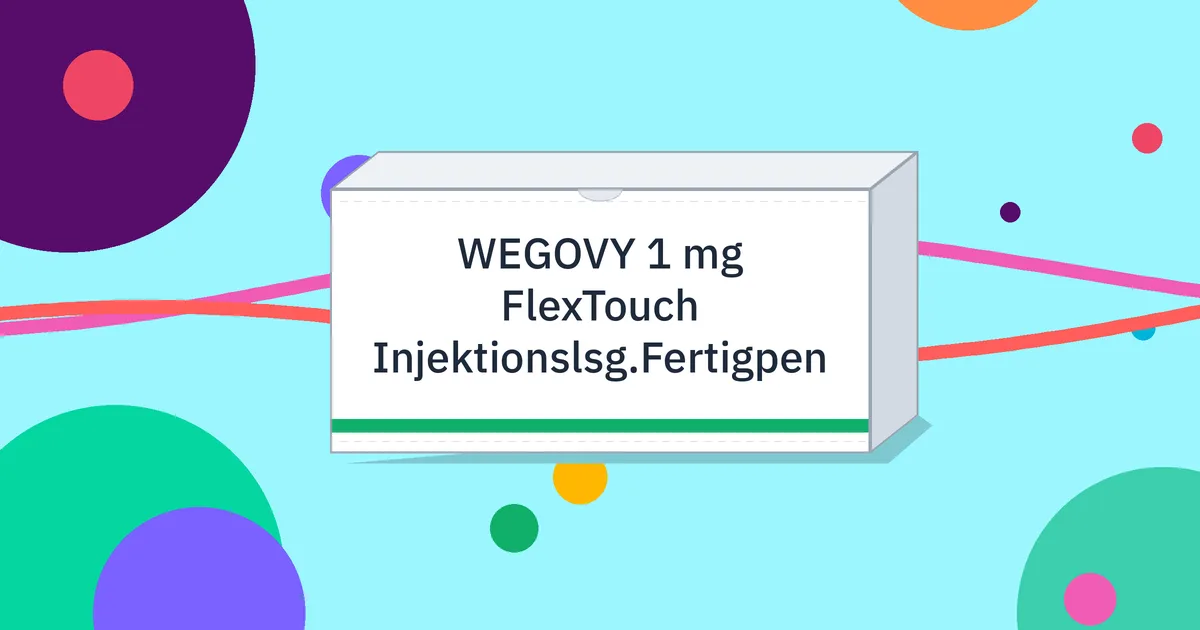 Symbolbild: Packung mit der Aufschrift WEGOVY 1 mg FlexTouch Injektionslsg.Fertigpen (PZN 18299324) – Verfügbarkeit und Bezug in Apotheken in Frankfurt am Main