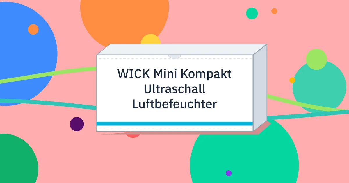 Symbolbild: Packung mit der Aufschrift WICK Mini Kompakt Ultraschall Luftbefeuchter (PZN 09340074) – Verfügbarkeit und Bezug in Apotheken in Frankfurt am Main