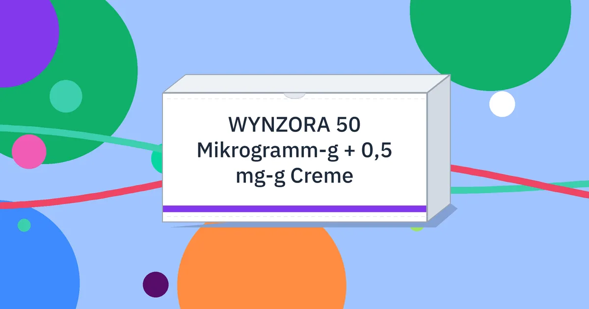 Symbolbild: Packung mit der Aufschrift WYNZORA 50 Mikrogramm-g + 0,5 mg-g Creme (PZN 19106563) – Verfügbarkeit und Bezug in Apotheken in Frankfurt am Main