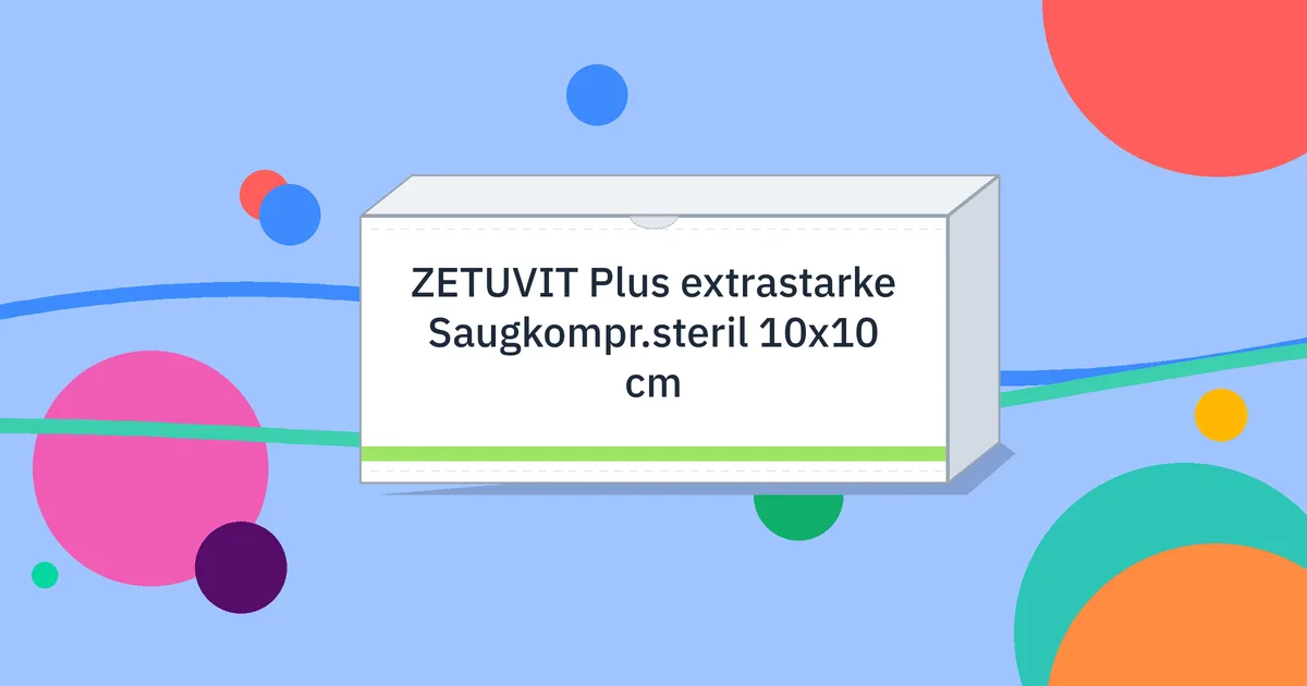 Symbolbild: Packung mit der Aufschrift ZETUVIT Plus extrastarke Saugkompr.steril 10x10 cm (PZN 19841914) – Verfügbarkeit und Bezug in Apotheken in Frankfurt am Main