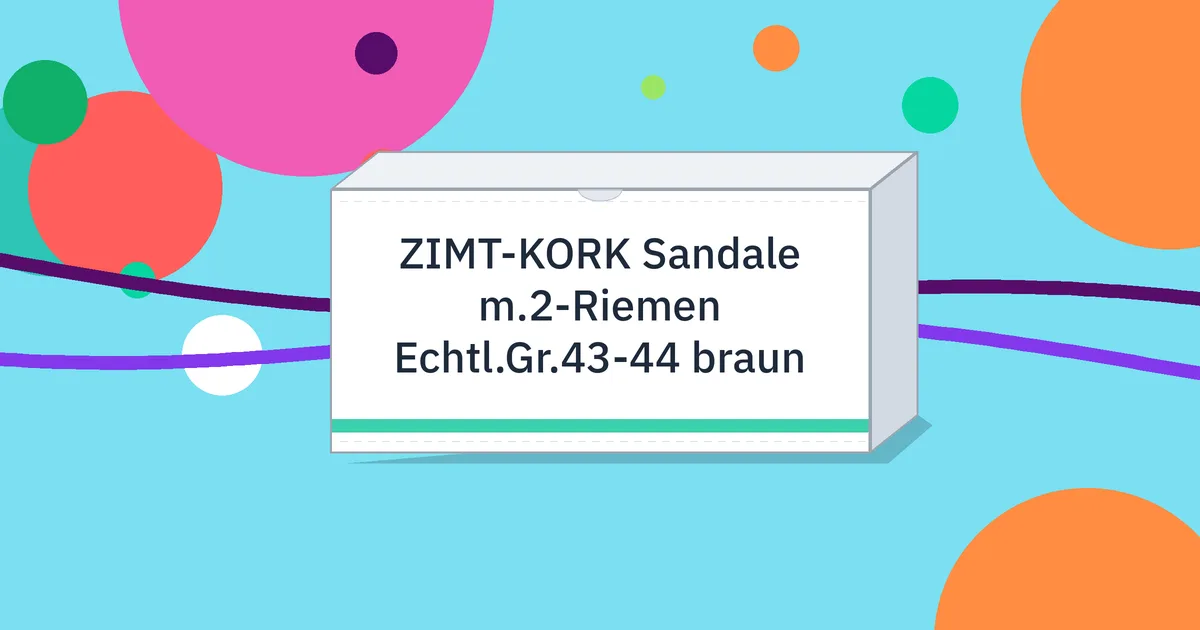 Symbolbild: Packung mit der Aufschrift ZIMT-KORK Sandale m.2-Riemen Echtl.Gr.43-44 braun (PZN 19729258) – Verfügbarkeit und Bezug in Apotheken in Frankfurt am Main