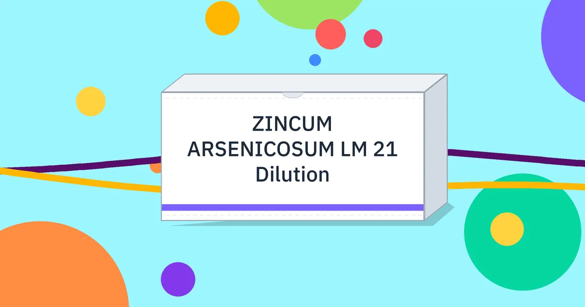 Symbolbild: Packung mit der Aufschrift ZINCUM ARSENICOSUM LM 21 Dilution (PZN 13290749) – Verfügbarkeit und Bezug in Apotheken in Frankfurt am Main