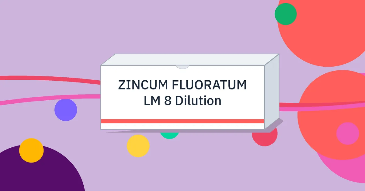 Symbolbild: Packung mit der Aufschrift ZINCUM FLUORATUM LM 8 Dilution (PZN 13293096) – Verfügbarkeit und Bezug in Apotheken in Frankfurt am Main