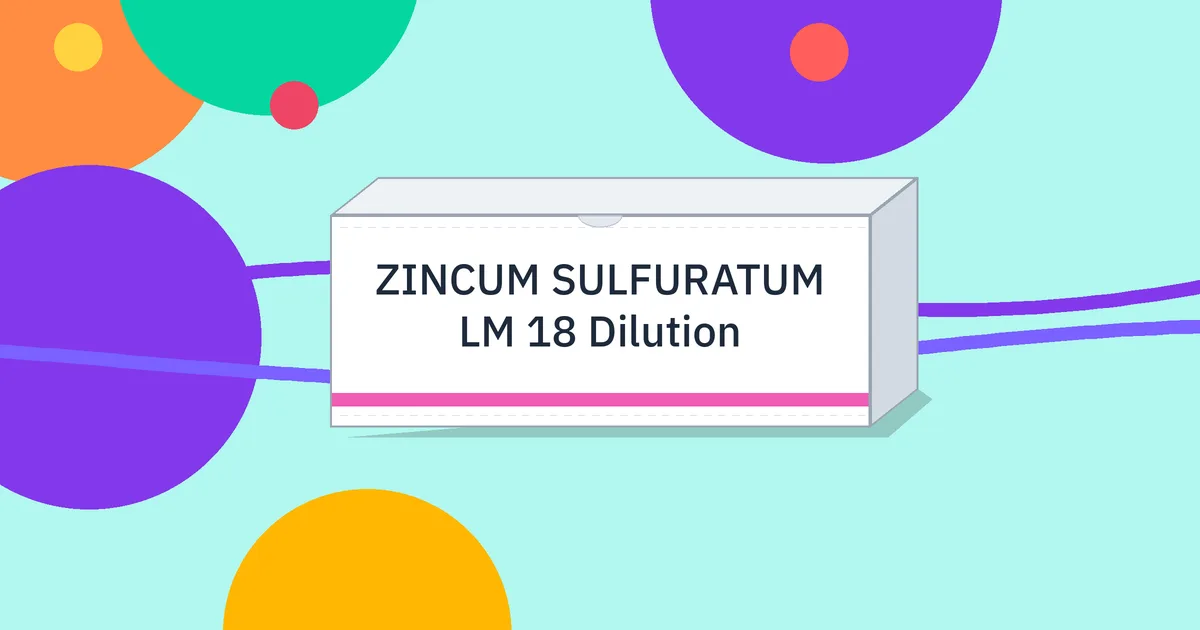 Symbolbild: Packung mit der Aufschrift ZINCUM SULFURATUM LM 18 Dilution (PZN 13299377) – Verfügbarkeit und Bezug in Apotheken in Frankfurt am Main