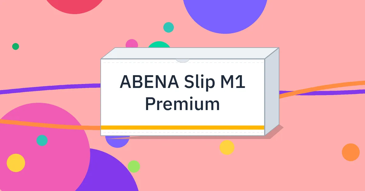 Symbolbild: Packung mit der Aufschrift ABENA Slip M1 Premium (PZN 10220257) – Verfügbarkeit und Bezug in Apotheken in Frankfurt am Main