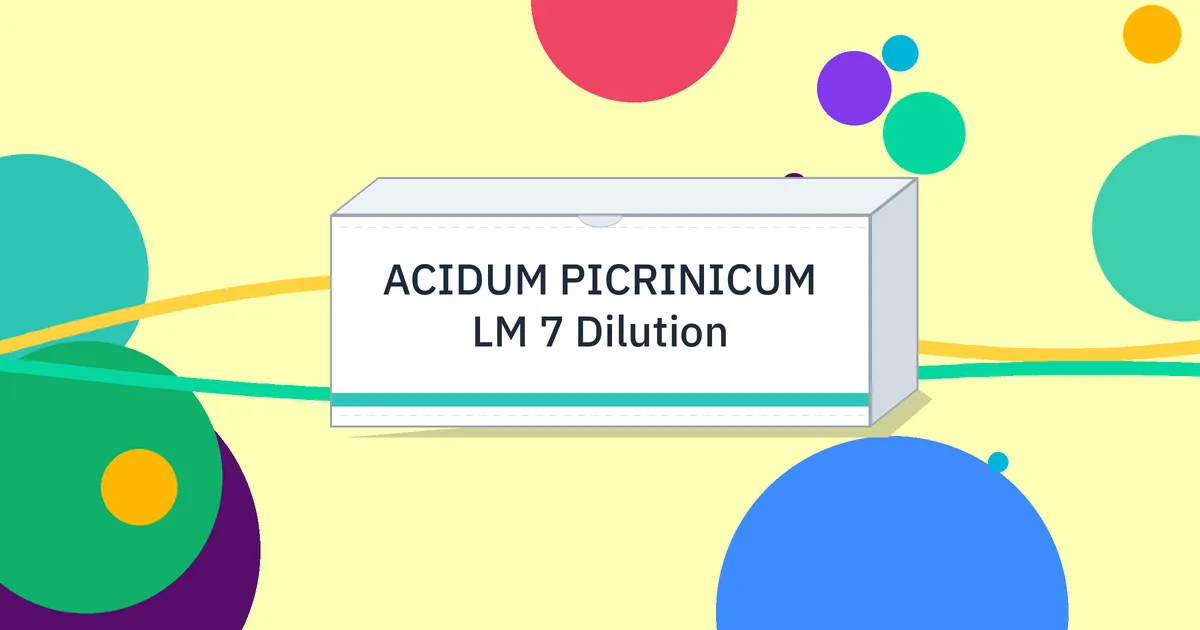 Symbolbild: Packung mit der Aufschrift ACIDUM PICRINICUM LM 7 Dilution (PZN 12753549) – Verfügbarkeit und Bezug in Apotheken in Frankfurt am Main