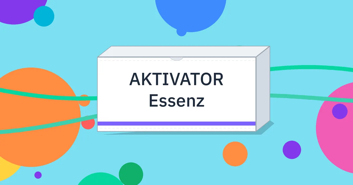 Symbolbild: Packung mit der Aufschrift AKTIVATOR Essenz (PZN 03075263) – Verfügbarkeit und Bezug in Apotheken in Frankfurt am Main