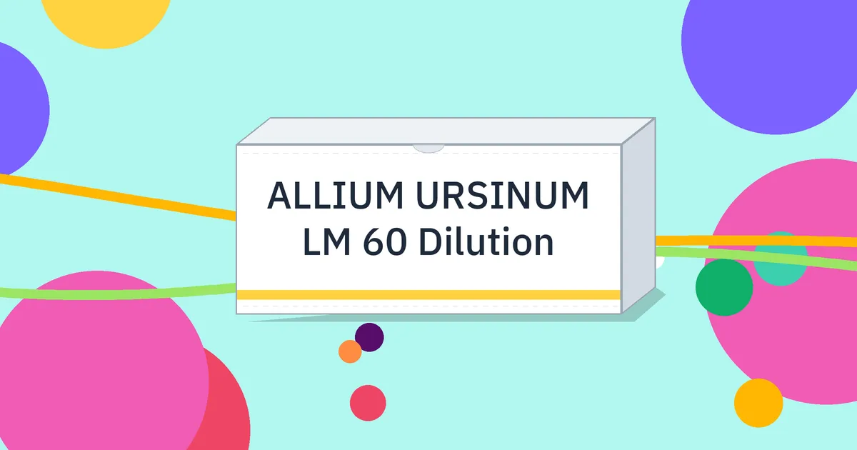 Symbolbild: Packung mit der Aufschrift ALLIUM URSINUM LM 60 Dilution (PZN 12757323) – Verfügbarkeit und Bezug in Apotheken in Frankfurt am Main