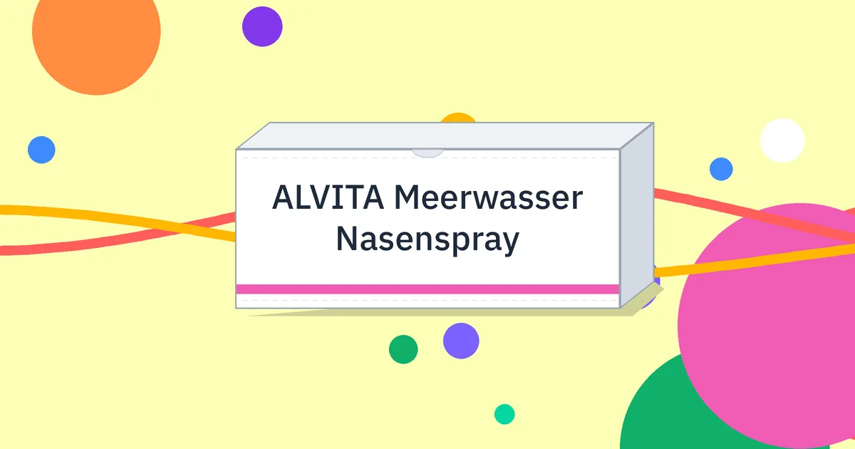 Symbolbild: Packung mit der Aufschrift ALVITA Meerwasser Nasenspray (PZN 19290035) – Verfügbarkeit und Bezug in Apotheken in Frankfurt am Main