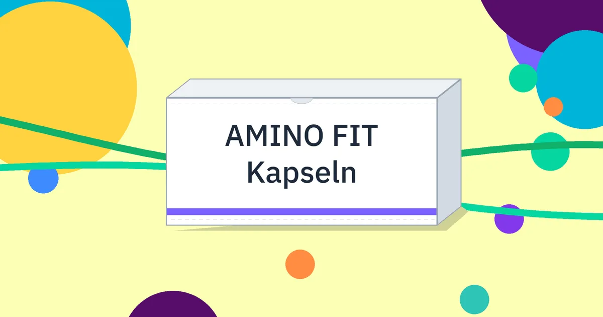 Symbolbild: Packung mit der Aufschrift AMINO FIT Kapseln (PZN 07761127) – Verfügbarkeit und Bezug in Apotheken in Frankfurt am Main