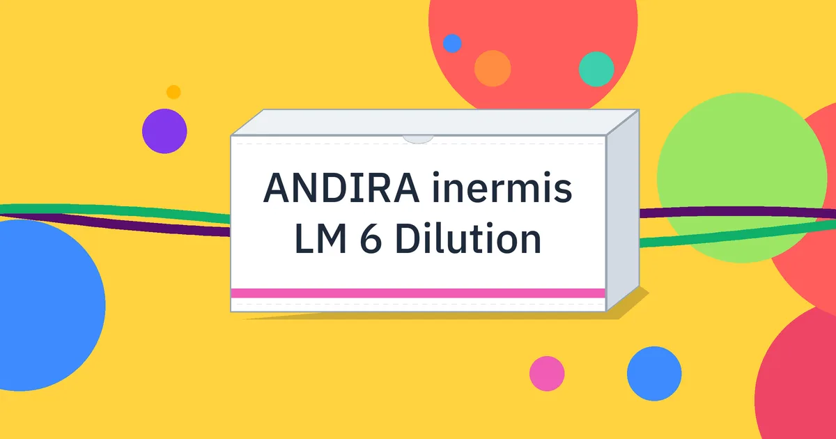 Symbolbild: Packung mit der Aufschrift ANDIRA inermis LM 6 Dilution (PZN 13329196) – Verfügbarkeit und Bezug in Apotheken in Frankfurt am Main