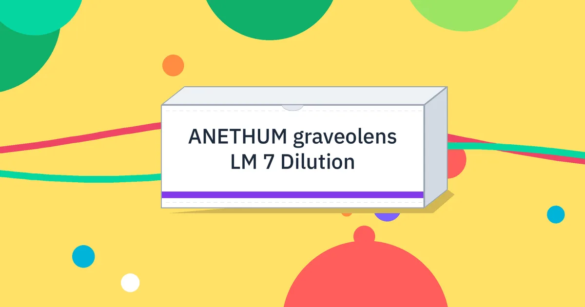 Symbolbild: Packung mit der Aufschrift ANETHUM graveolens LM 7 Dilution (PZN 16008044) – Verfügbarkeit und Bezug in Apotheken in Frankfurt am Main