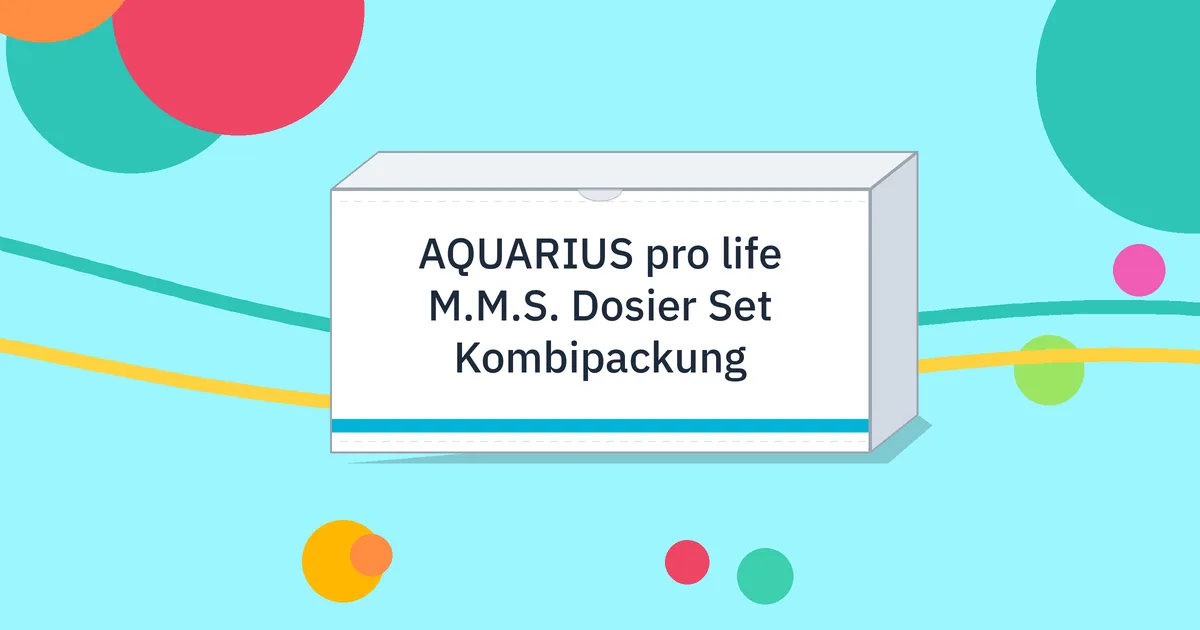 Symbolbild: Packung mit der Aufschrift AQUARIUS pro life M.M.S. Dosier Set Kombipackung (PZN 08779626) – Verfügbarkeit und Bezug in Apotheken in Frankfurt am Main