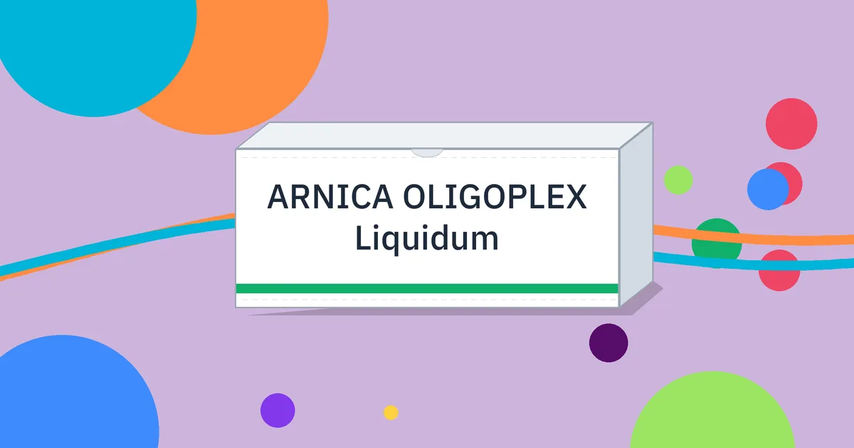 Symbolbild: Packung mit der Aufschrift ARNICA OLIGOPLEX Liquidum (PZN 04451521) – Verfügbarkeit und Bezug in Apotheken in Frankfurt am Main