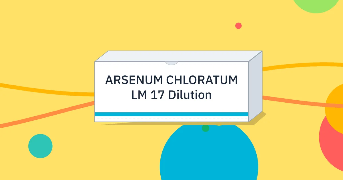 Symbolbild: Packung mit der Aufschrift ARSENUM CHLORATUM LM 17 Dilution (PZN 12771843) – Verfügbarkeit und Bezug in Apotheken in Frankfurt am Main