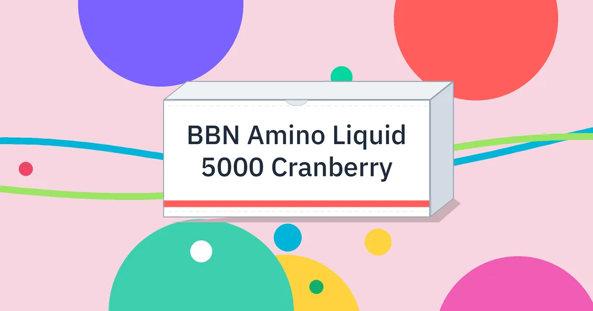 Symbolbild: Packung mit der Aufschrift BBN Amino Liquid 5000 Cranberry (PZN 11126371) – Verfügbarkeit und Bezug in Apotheken in Frankfurt am Main