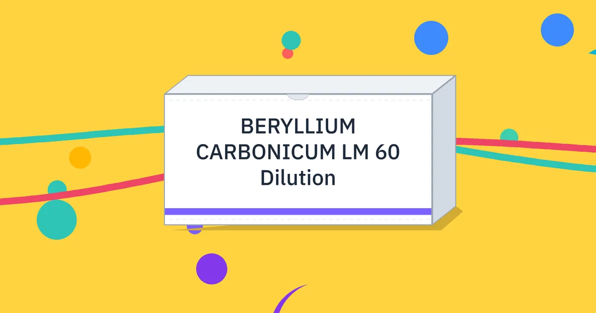 Symbolbild: Packung mit der Aufschrift BERYLLIUM CARBONICUM LM 60 Dilution (PZN 13384597) – Verfügbarkeit und Bezug in Apotheken in Frankfurt am Main