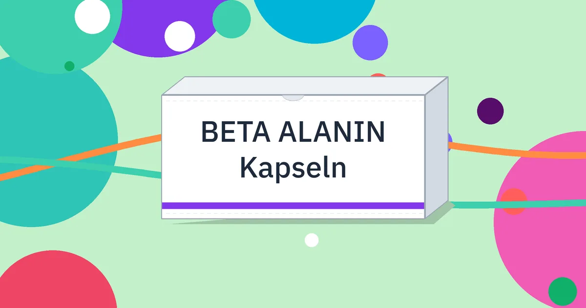 Symbolbild: Packung mit der Aufschrift BETA ALANIN Kapseln (PZN 11194912) – Verfügbarkeit und Bezug in Apotheken in Frankfurt am Main