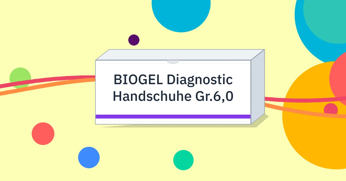 Symbolbild: Packung mit der Aufschrift BIOGEL Diagnostic Handschuhe Gr.6,0 (PZN 04701633) – Verfügbarkeit und Bezug in Apotheken in Frankfurt am Main