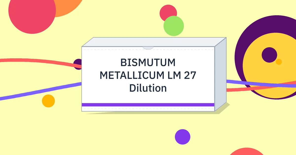 Symbolbild: Packung mit der Aufschrift BISMUTUM METALLICUM LM 27 Dilution (PZN 12794933) – Verfügbarkeit und Bezug in Apotheken in Frankfurt am Main