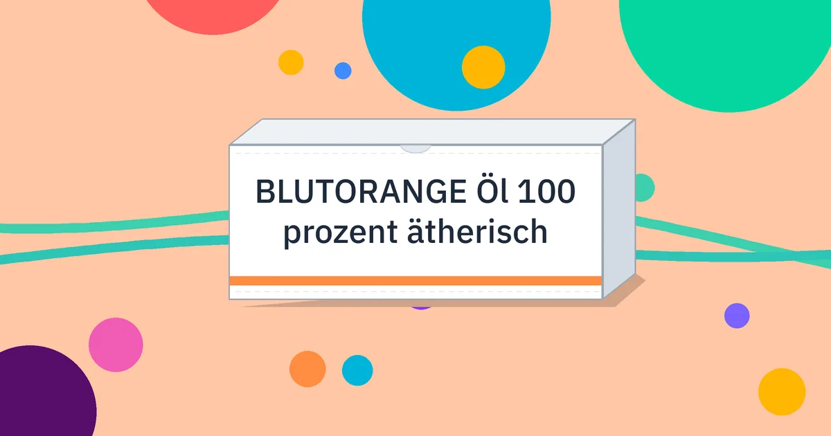 Symbolbild: Packung mit der Aufschrift BLUTORANGE Öl 100 prozent ätherisch (PZN 07205337) – Verfügbarkeit und Bezug in Apotheken in Frankfurt am Main