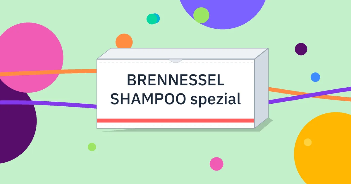 Symbolbild: Packung mit der Aufschrift BRENNESSEL SHAMPOO spezial (PZN 03562431) – Verfügbarkeit und Bezug in Apotheken in Frankfurt am Main