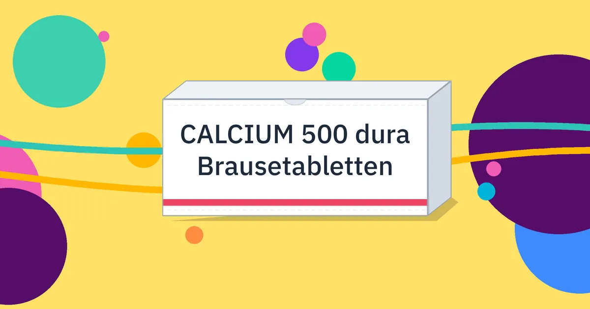 Symbolbild: Packung mit der Aufschrift CALCIUM 500 dura Brausetabletten (PZN 09491494) – Verfügbarkeit und Bezug in Apotheken in Frankfurt am Main