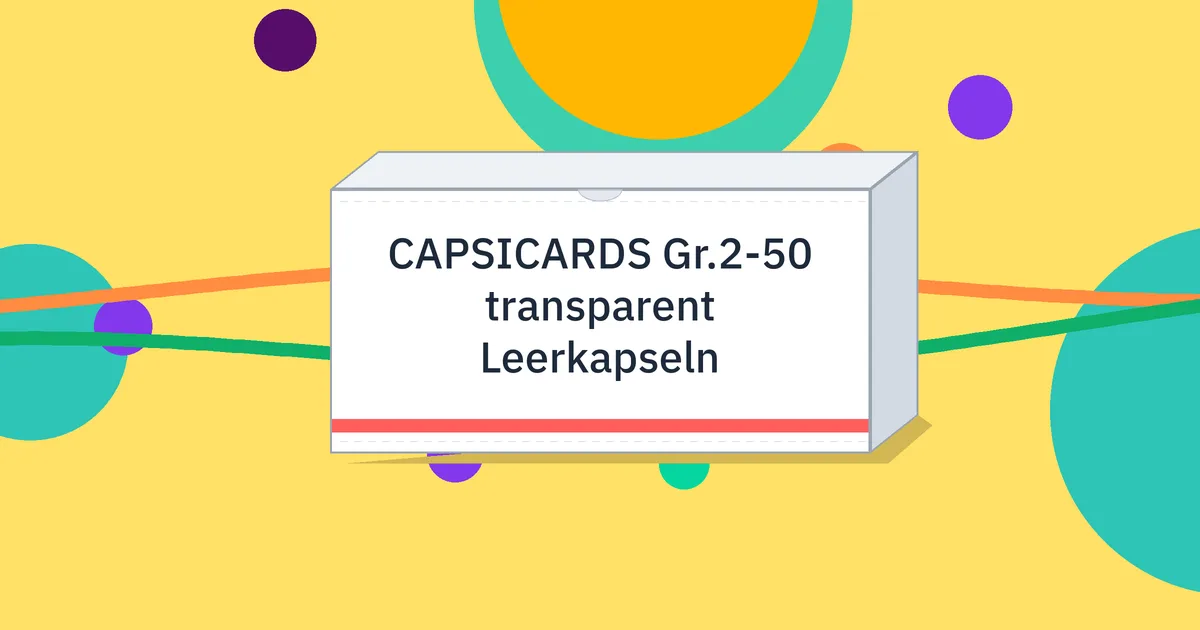 Symbolbild: Packung mit der Aufschrift CAPSICARDS Gr.2-50 transparent Leerkapseln (PZN 10999909) – Verfügbarkeit und Bezug in Apotheken in Frankfurt am Main
