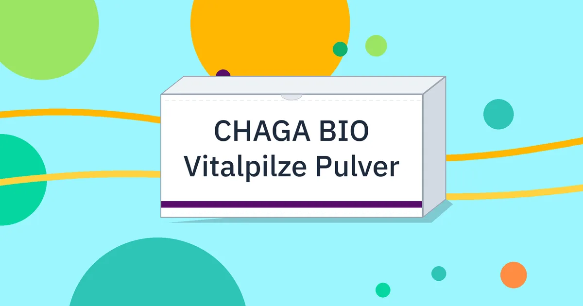 Symbolbild: Packung mit der Aufschrift CHAGA BIO Vitalpilze Pulver (PZN 10000432) – Verfügbarkeit und Bezug in Apotheken in Frankfurt am Main
