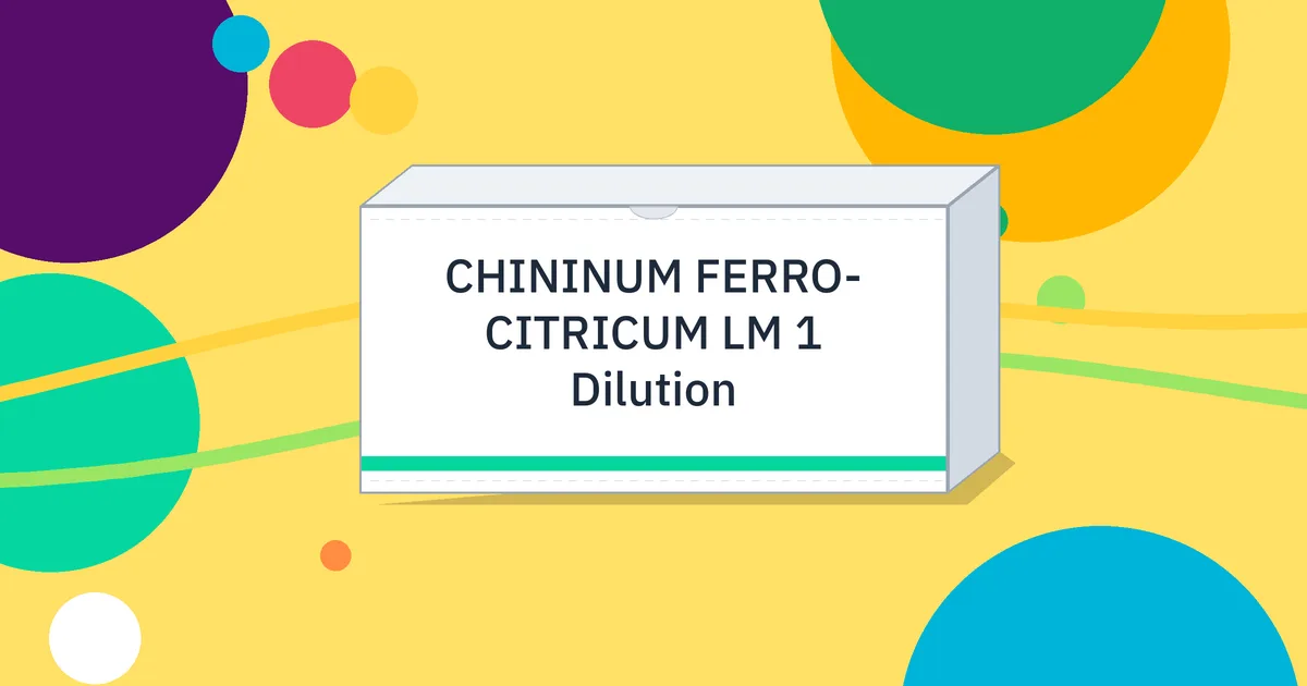 Symbolbild: Packung mit der Aufschrift CHININUM FERRO-CITRICUM LM 1 Dilution (PZN 13442099) – Verfügbarkeit und Bezug in Apotheken in Frankfurt am Main