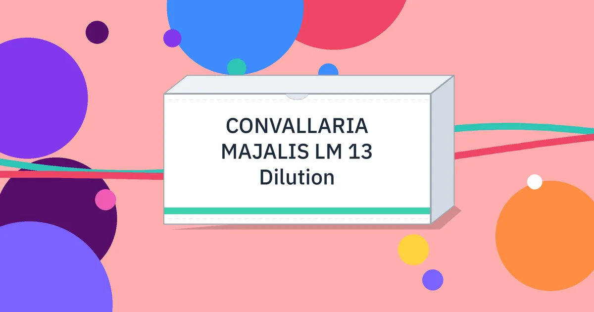 Symbolbild: Packung mit der Aufschrift CONVALLARIA MAJALIS LM 13 Dilution (PZN 12833515) – Verfügbarkeit und Bezug in Apotheken in Frankfurt am Main