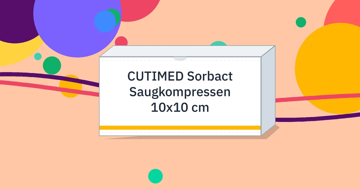 Symbolbild: Packung mit der Aufschrift CUTIMED Sorbact Saugkompressen 10x10 cm (PZN 15320756) – Verfügbarkeit und Bezug in Apotheken in Frankfurt am Main