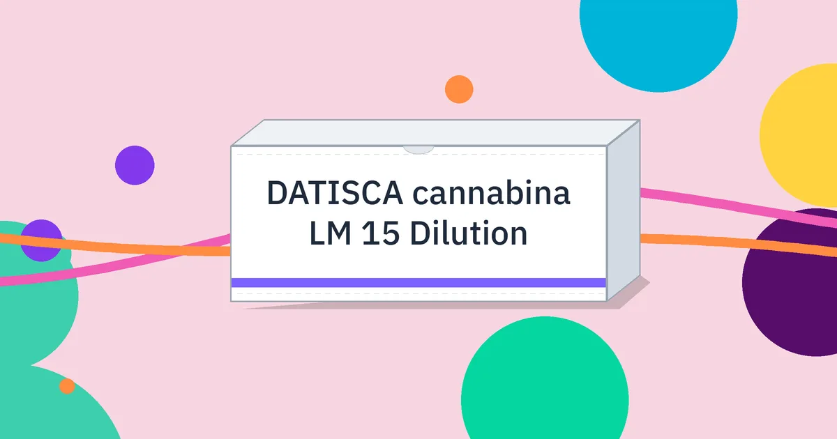 Symbolbild: Packung mit der Aufschrift DATISCA cannabina LM 15 Dilution (PZN 13461955) – Verfügbarkeit und Bezug in Apotheken in Frankfurt am Main