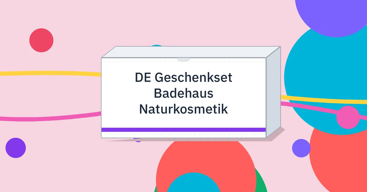Symbolbild: Packung mit der Aufschrift DE Geschenkset Badehaus Naturkosmetik (PZN 19897955) – Verfügbarkeit und Bezug in Apotheken in Frankfurt am Main