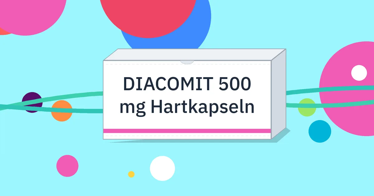 Symbolbild: Packung mit der Aufschrift DIACOMIT 500 mg Hartkapseln (PZN 17370497) – Verfügbarkeit und Bezug in Apotheken in Frankfurt am Main