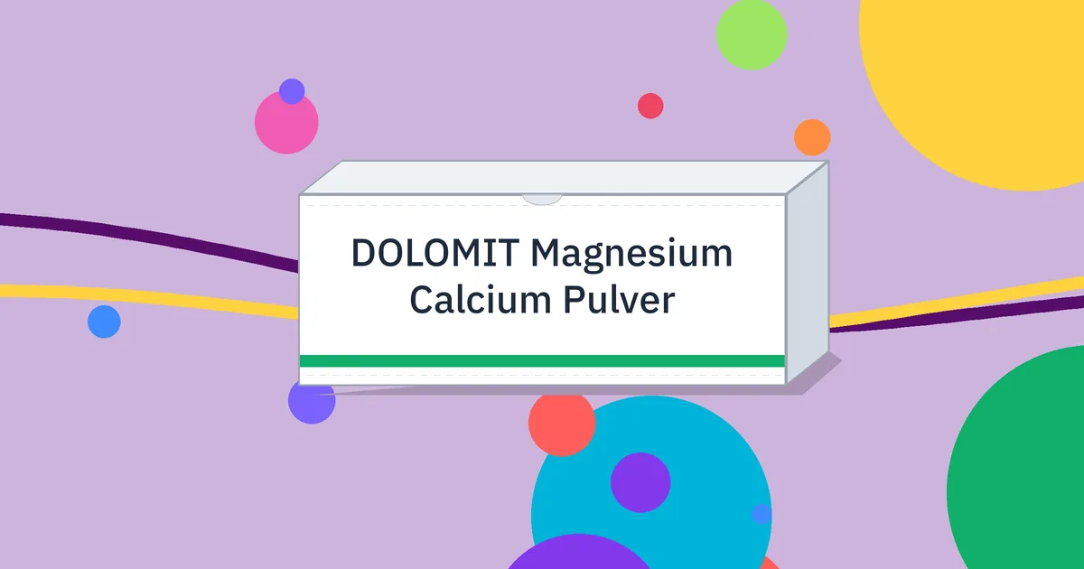 Symbolbild: Packung mit der Aufschrift DOLOMIT Magnesium Calcium Pulver (PZN 18390763) – Verfügbarkeit und Bezug in Apotheken in Frankfurt am Main