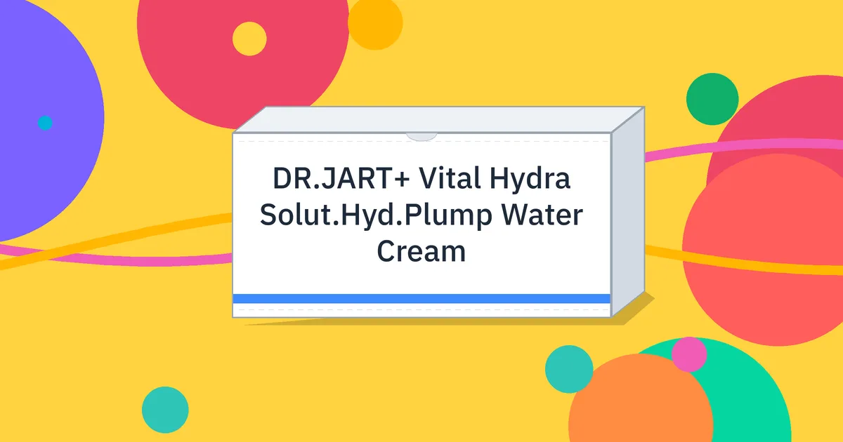 Symbolbild: Packung mit der Aufschrift DR.JART+ Vital Hydra Solut.Hyd.Plump Water Cream (PZN 19268449) – Verfügbarkeit und Bezug in Apotheken in Frankfurt am Main