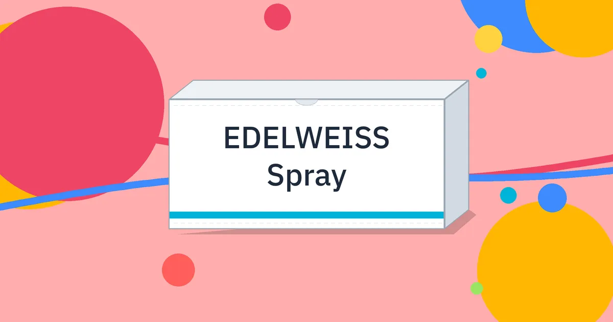 Symbolbild: Packung mit der Aufschrift EDELWEISS Spray (PZN 19141134) – Verfügbarkeit und Bezug in Apotheken in Frankfurt am Main