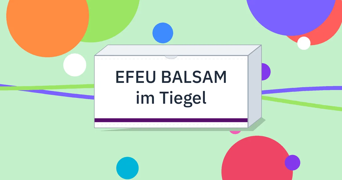 Symbolbild: Packung mit der Aufschrift EFEU BALSAM im Tiegel (PZN 17272257) – Verfügbarkeit und Bezug in Apotheken in Frankfurt am Main