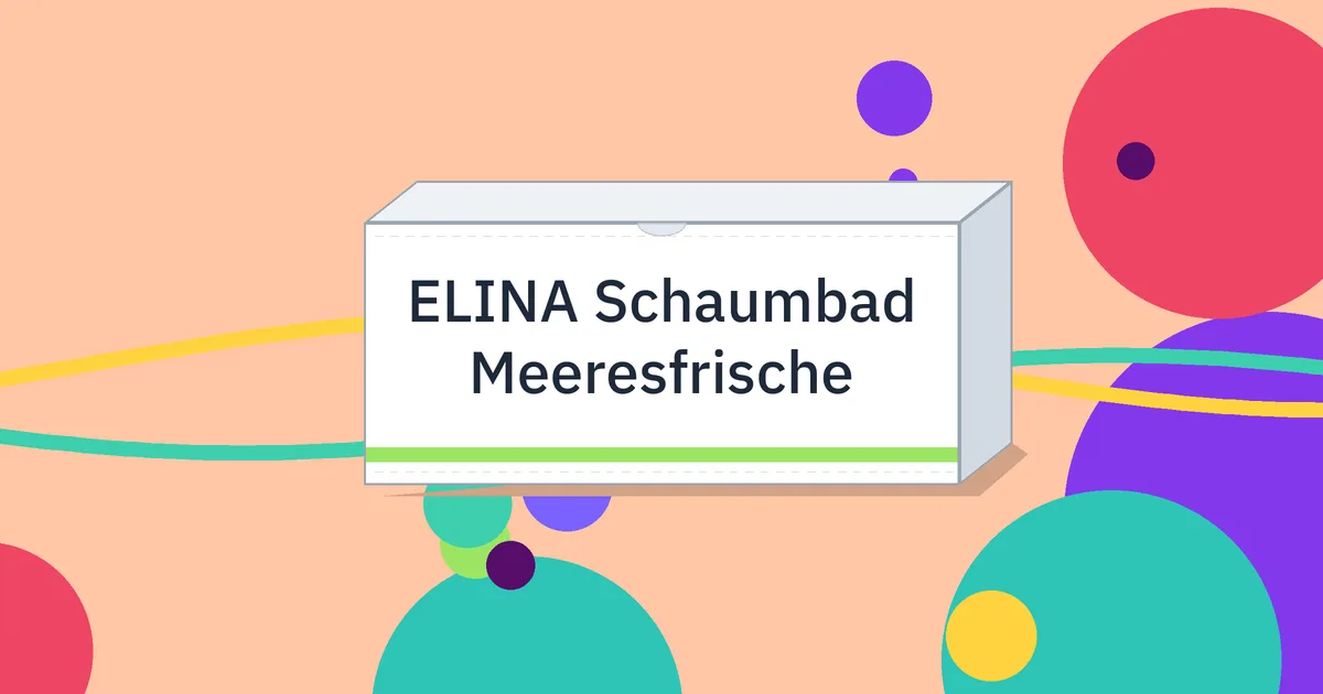 Symbolbild: Packung mit der Aufschrift ELINA Schaumbad Meeresfrische (PZN 10287020) – Verfügbarkeit und Bezug in Apotheken in Frankfurt am Main