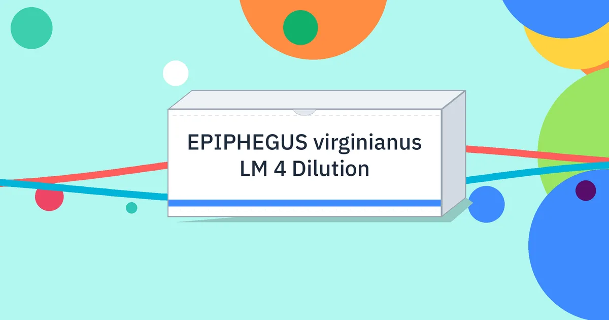 Symbolbild: Packung mit der Aufschrift EPIPHEGUS virginianus LM 4 Dilution (PZN 13472462) – Verfügbarkeit und Bezug in Apotheken in Frankfurt am Main
