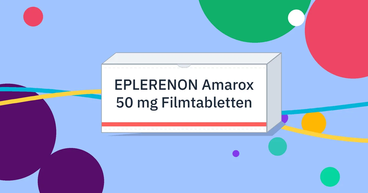 Symbolbild: Packung mit der Aufschrift EPLERENON Amarox 50 mg Filmtabletten (PZN 19252572) – Verfügbarkeit und Bezug in Apotheken in Frankfurt am Main