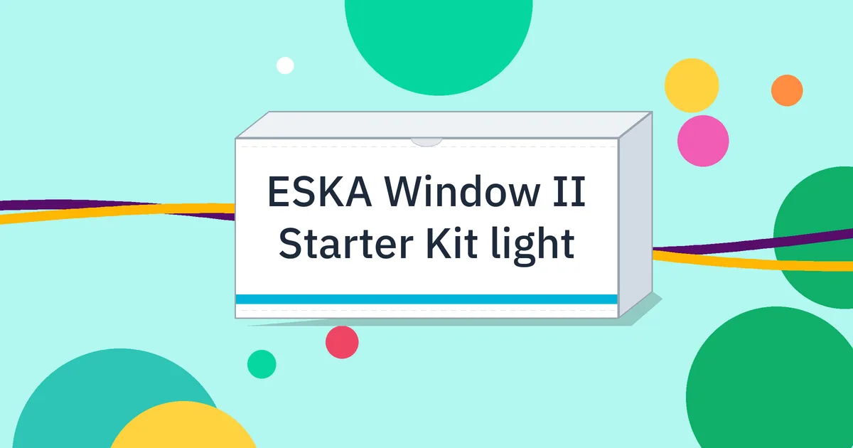 Symbolbild: Packung mit der Aufschrift ESKA Window II Starter Kit light (PZN 06078434) – Verfügbarkeit und Bezug in Apotheken in Frankfurt am Main
